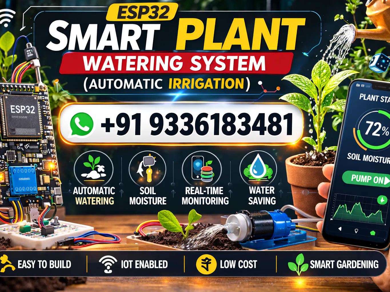 ESP32 Smart Plant Watering System (Automatic Irrigation) - Hackster.io