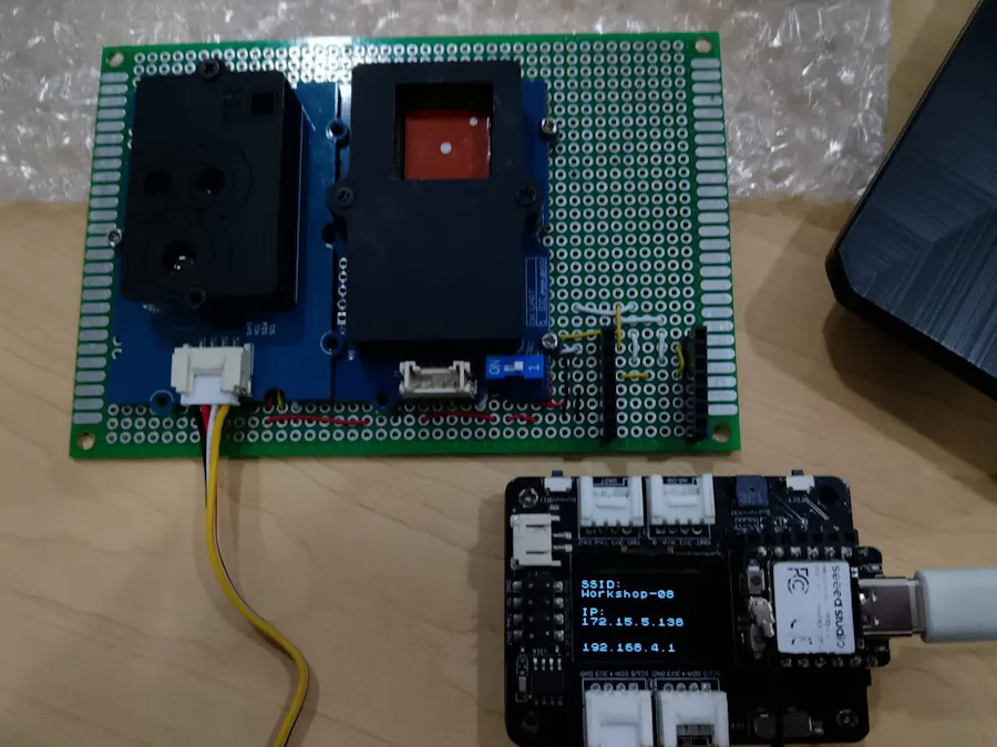 ESP32 Air Quality Monitor with Web Dashboard & OLED Display - Hackster.io