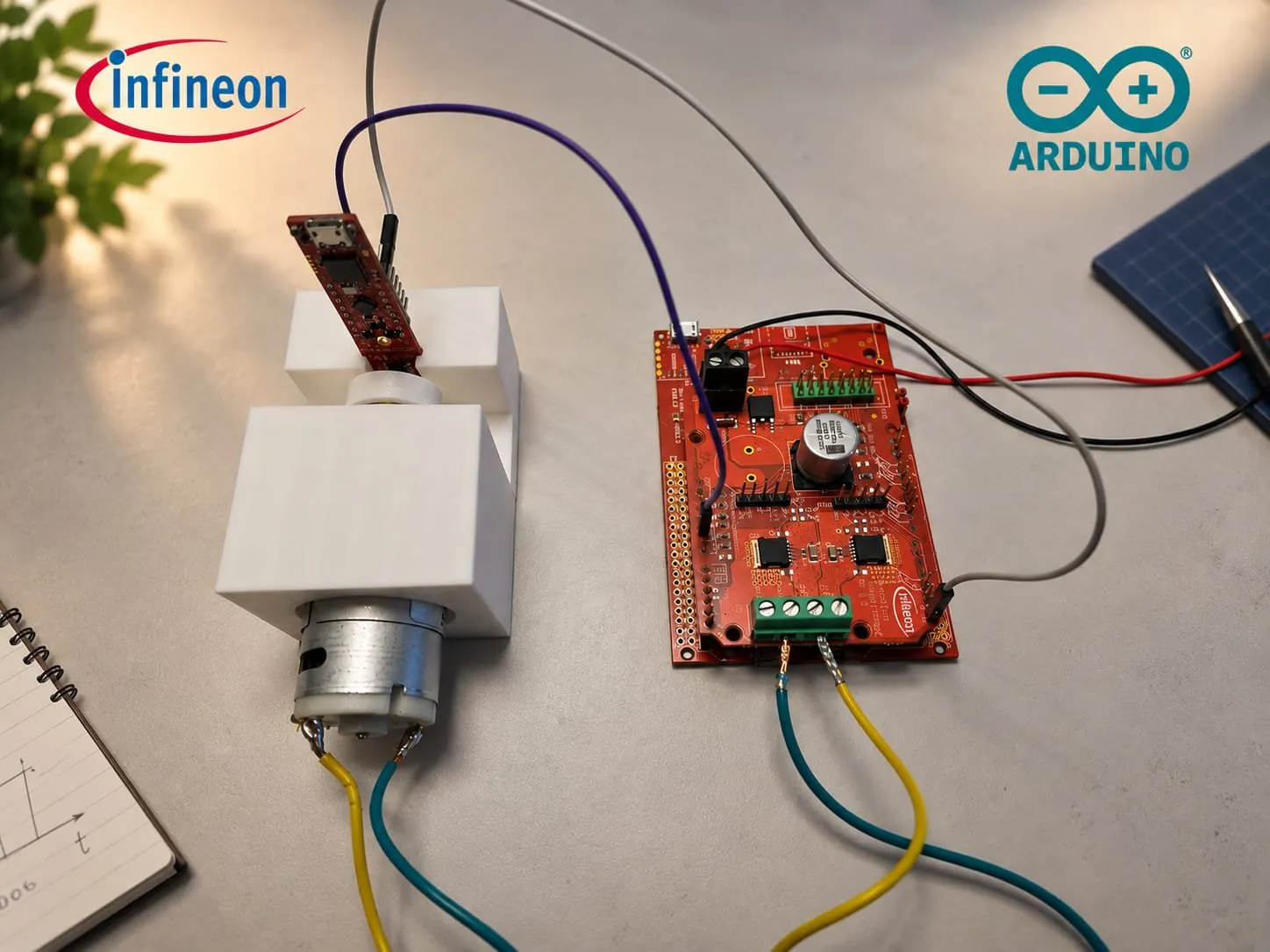 Closed-Loop DC Motor Speed Control with XMC4700 and TLE5012B - Hackster.io