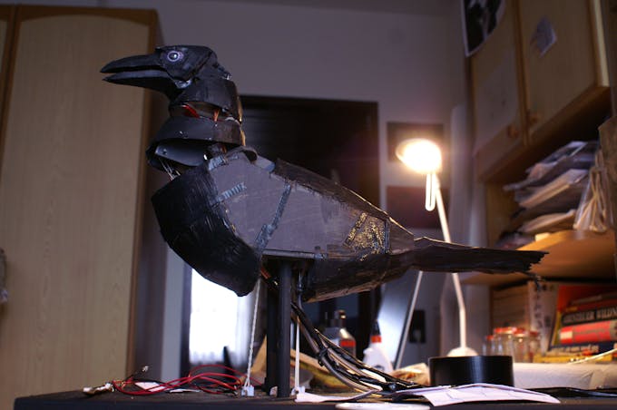 Talking Raven Animatronic For Halloween Arduino Project Hub