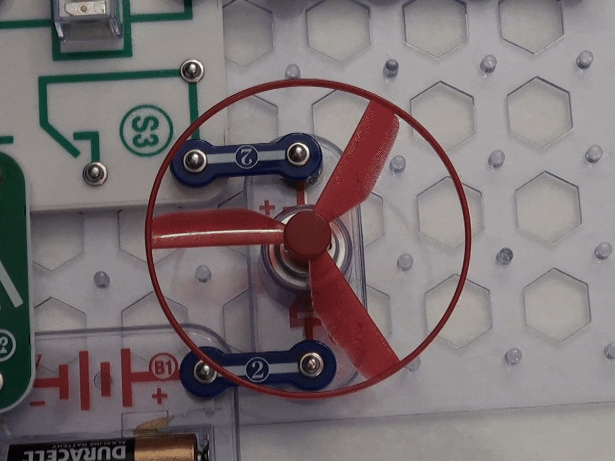 Snap Circuits® Button Controlled Launcher