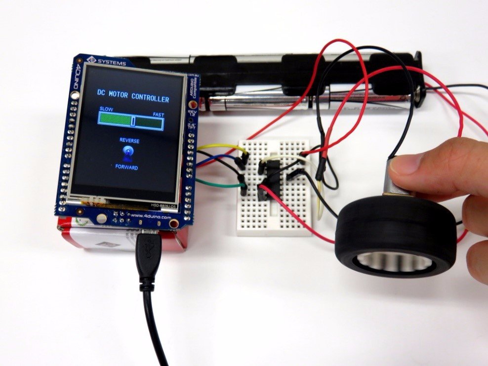 DC Motor Featuring 4Duino-24 - Hackster.io