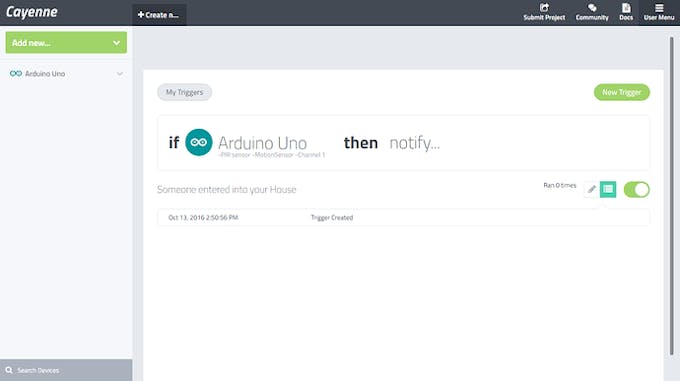 Cayenne Triggers And Alerts Arduino Project Hub