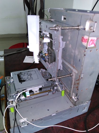 How to make mini CNC 2D plotter using scrap DVD drive, L293D - Hackster.io