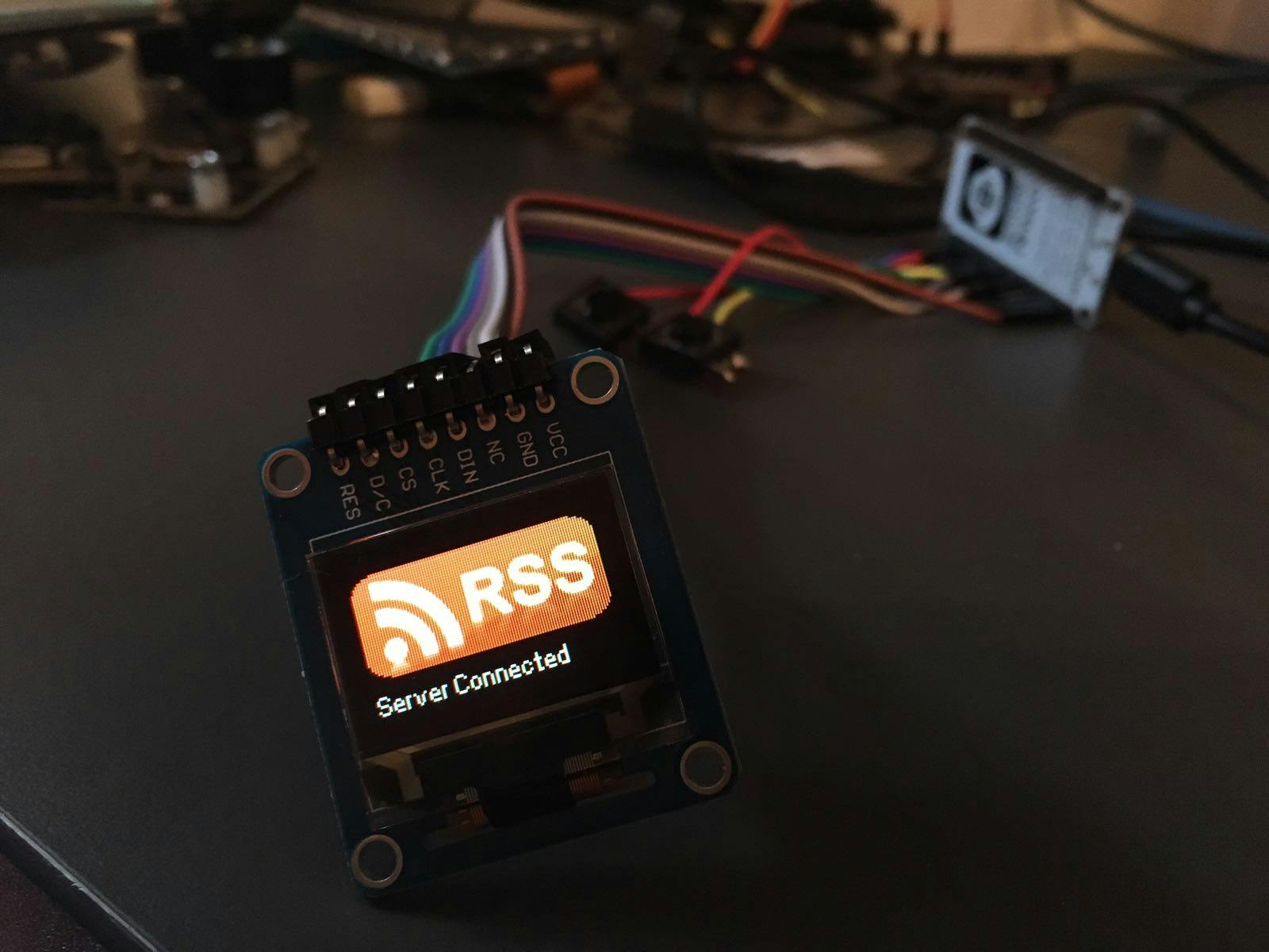 Esp8266 Based Rss Feed On Color Oled