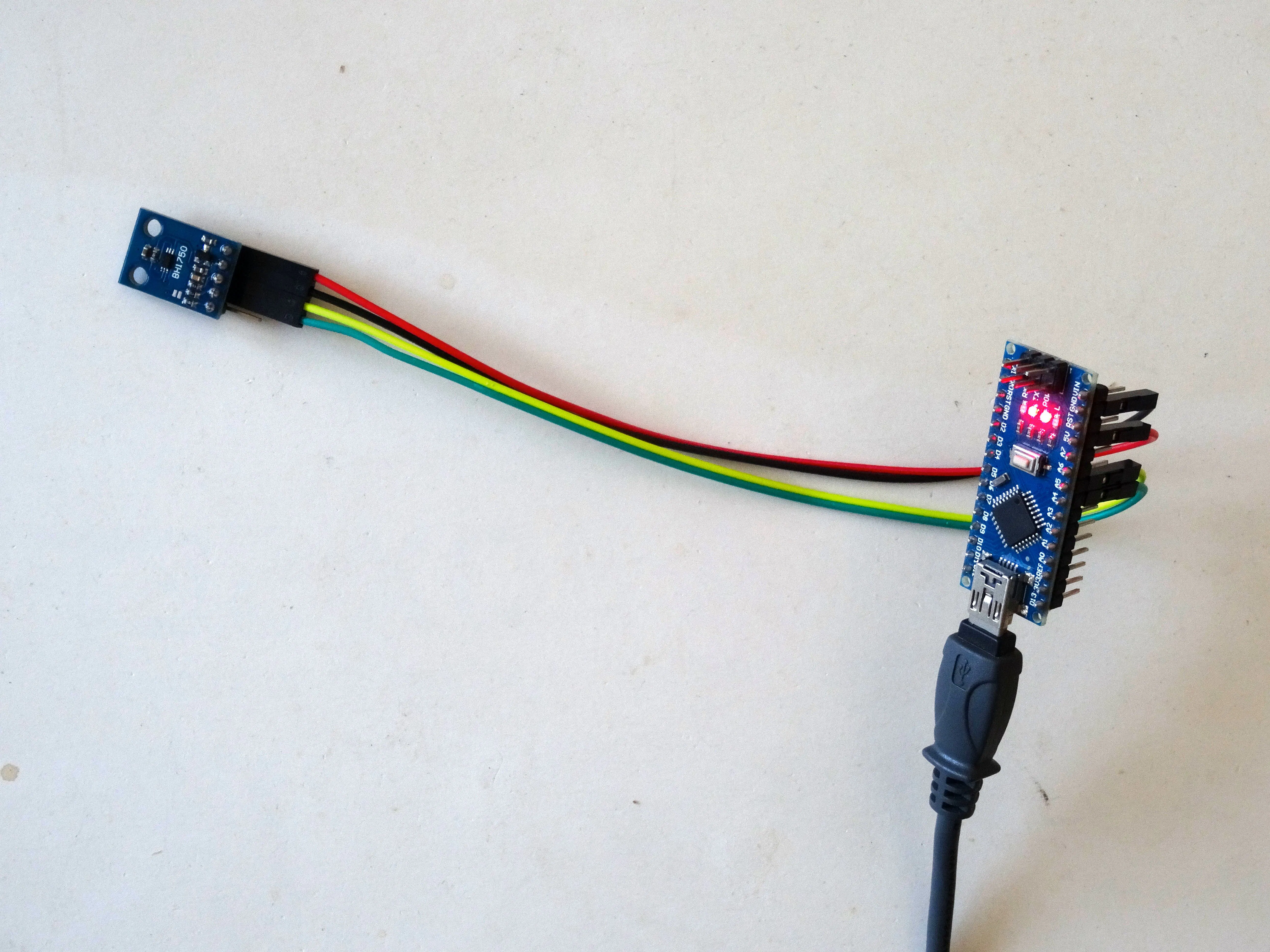 Arduino Nano: BH1750 Ambient Light I2C Sensor with Visuino - Hackster.io