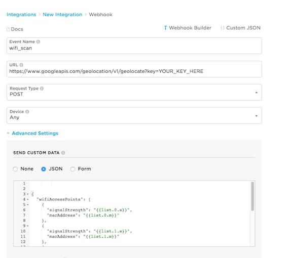 Find your Wi-Fi device using the Google Geolocation API - Hackster.io