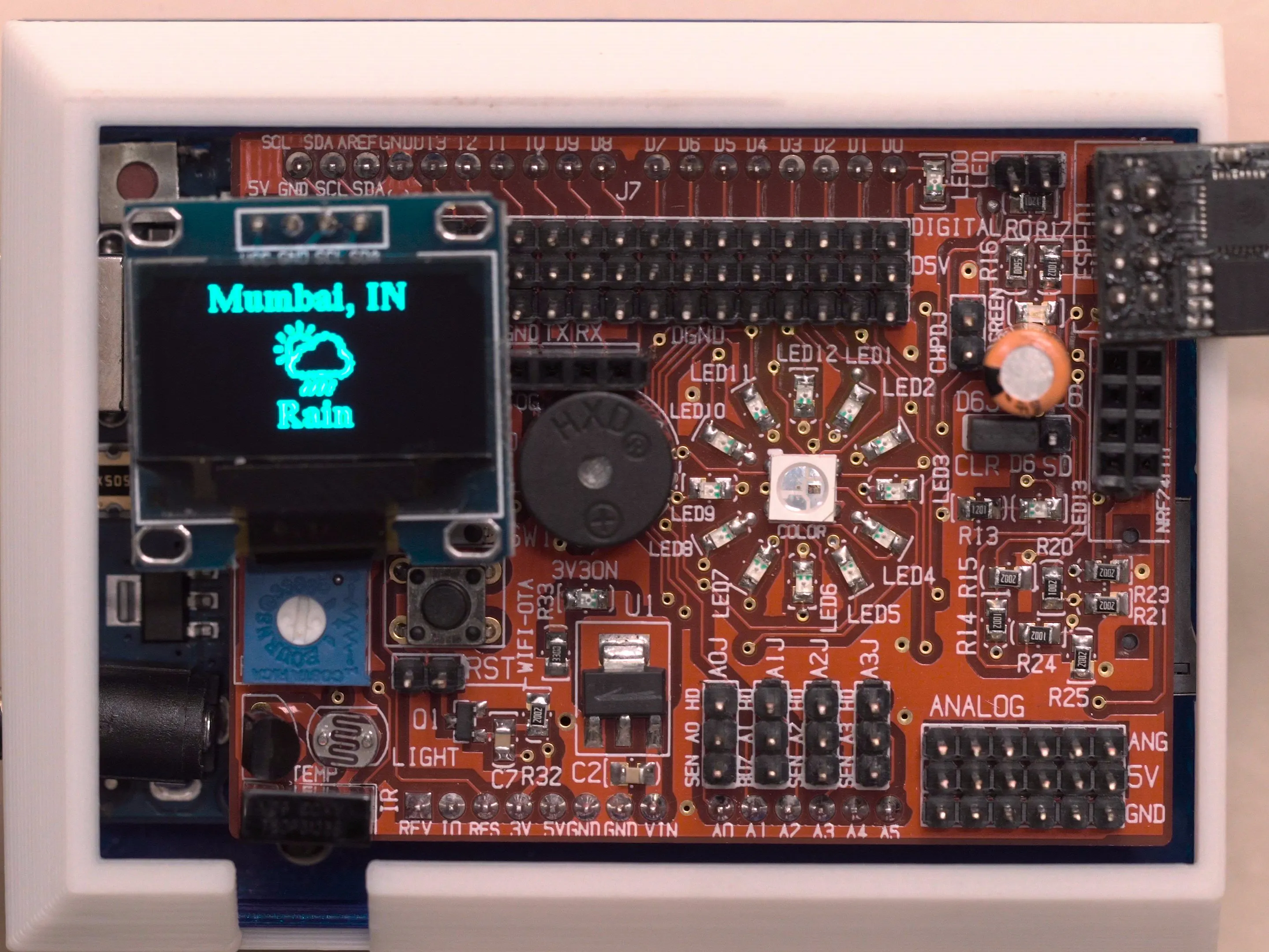 Weather Gadget With The idIoTware Shield - Hackster.io