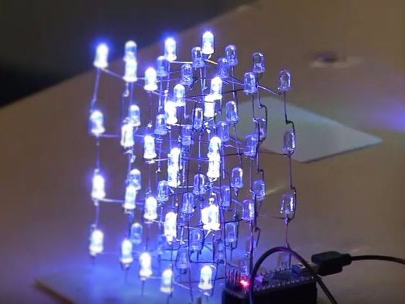 LED CUBE 4x4x4 - Hackster.io