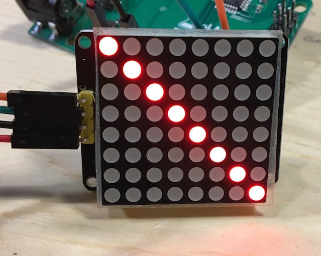 Arduino Uno And A 8x8 Led Matrix Ht16k33 Backpack Arduino Project Hub 
