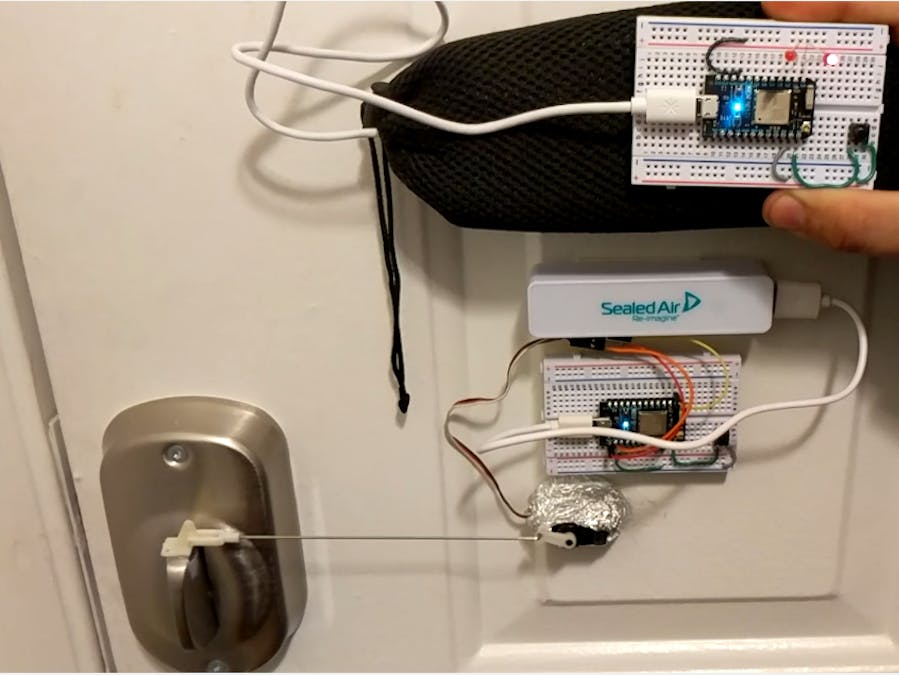 App And Remote Controlled Servo Door Lock 