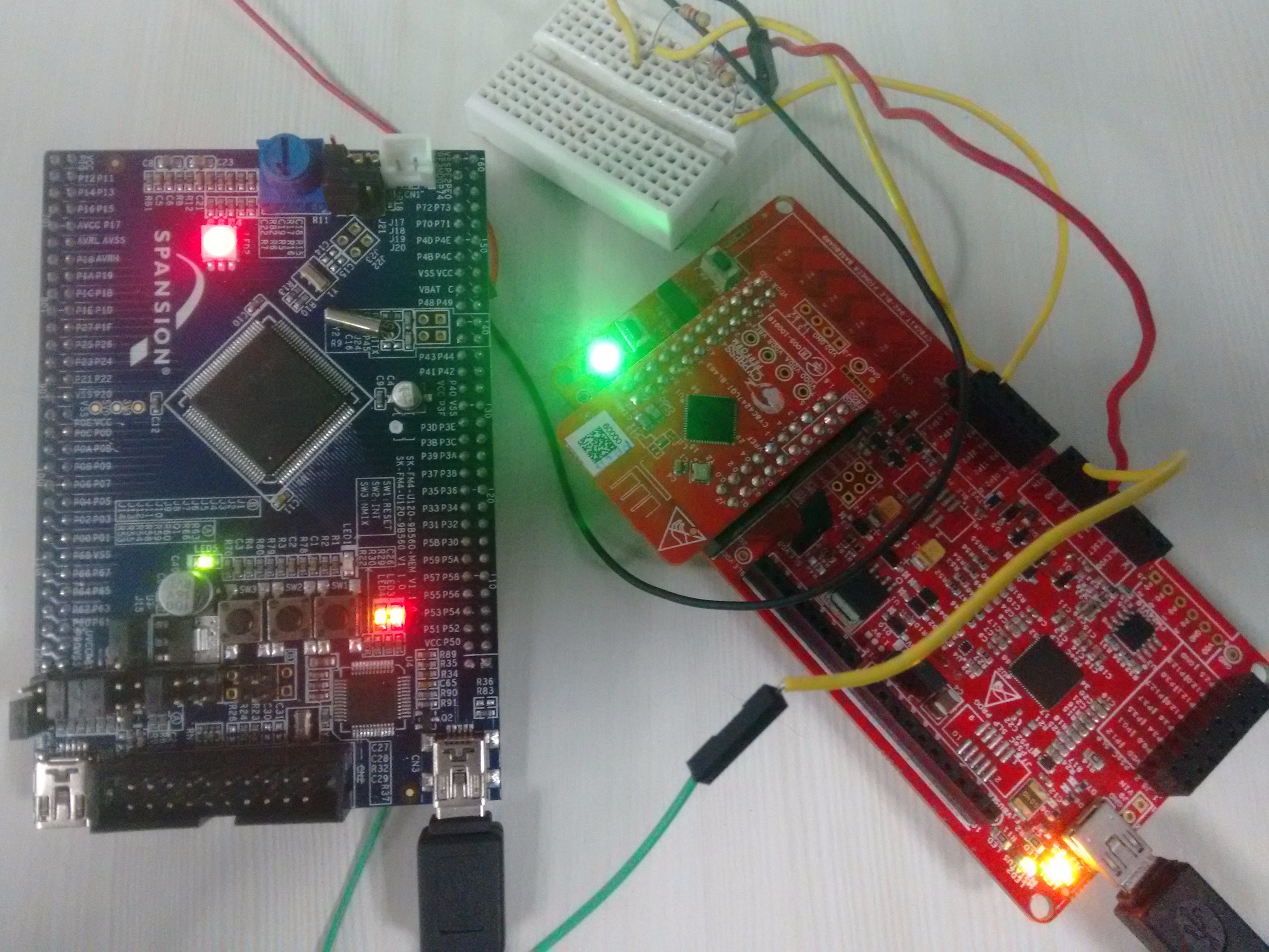 Controlling Brightness of LED on FM4 Using PSoC4 Capsense - Hackster.io