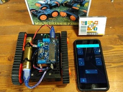 Intel Arduino 101 BLE Blynk Tank - Hackster.io