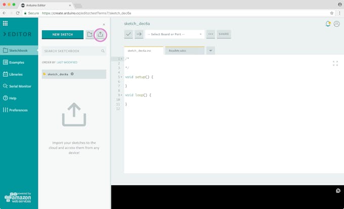 Import Your Sketchbook And Libraries To The Web Editor Arduino Project Hub