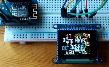 ESP8266 and Adafruit Colour OLED - Hackster.io