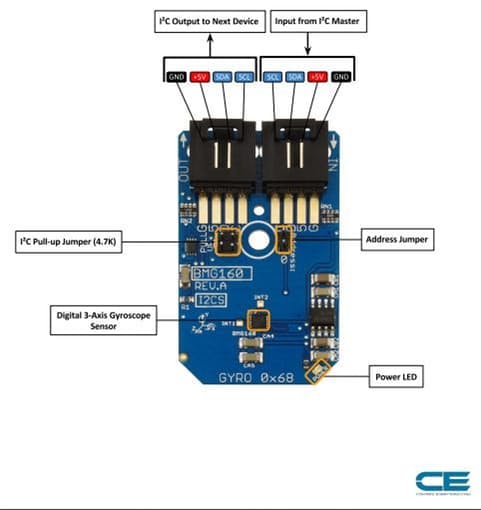 Interfacing Of 3 Axis Gyroscope Sensor Bmg160 With Arduino Arduino