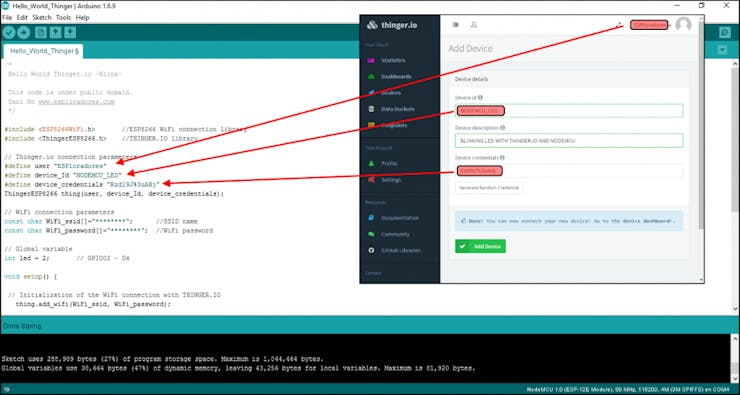 Hello World Thinger.io –BLINK - Hackster.io
