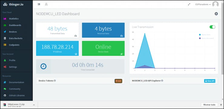Hello World Thinger.io –BLINK - Hackster.io