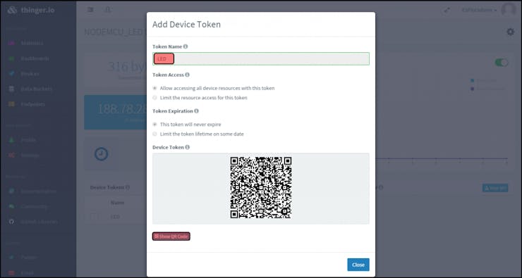 Hello World Thinger.io –BLINK - Hackster.io