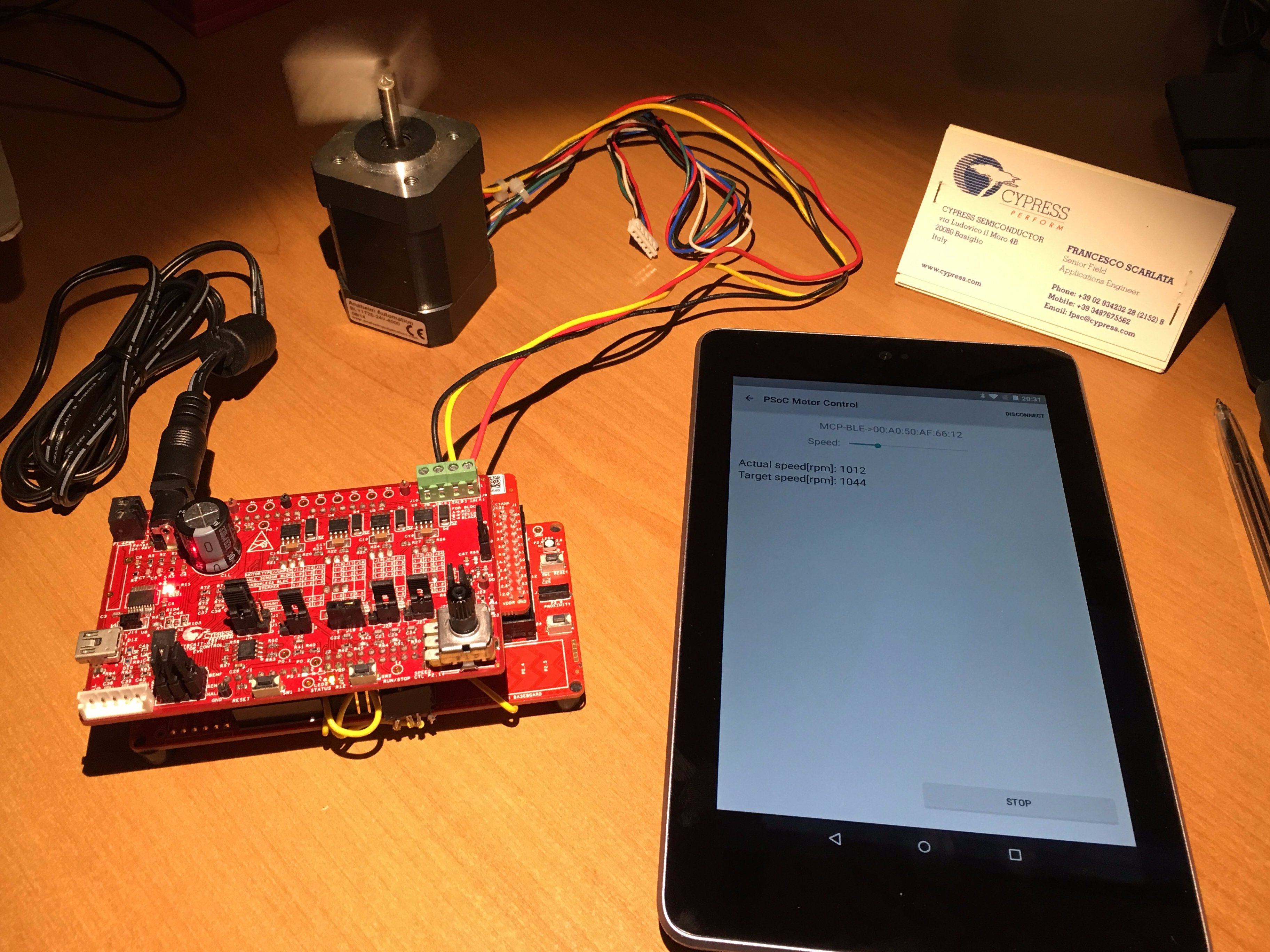 BLE Sensorless FOC Motor Control with Cypress PSoC4 - Hackster.io
