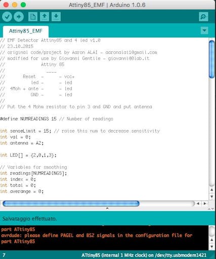 ATtiny85 EMF Detector - Arduino Project Hub