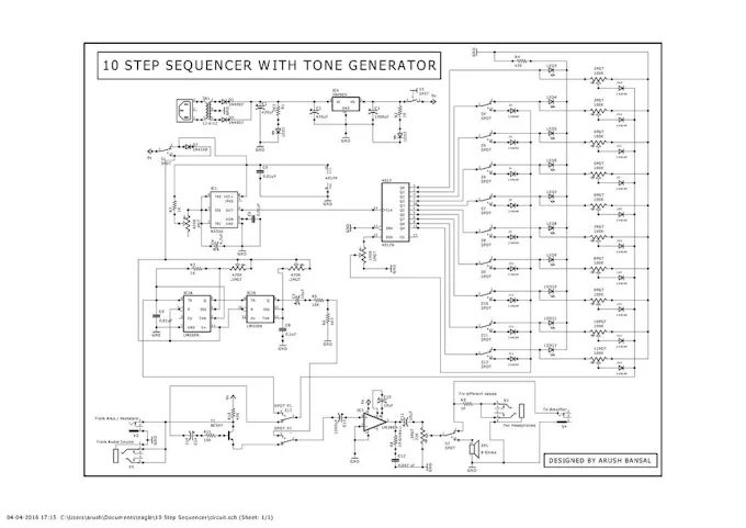10 Step Analog Sequencer - Hackster.io
