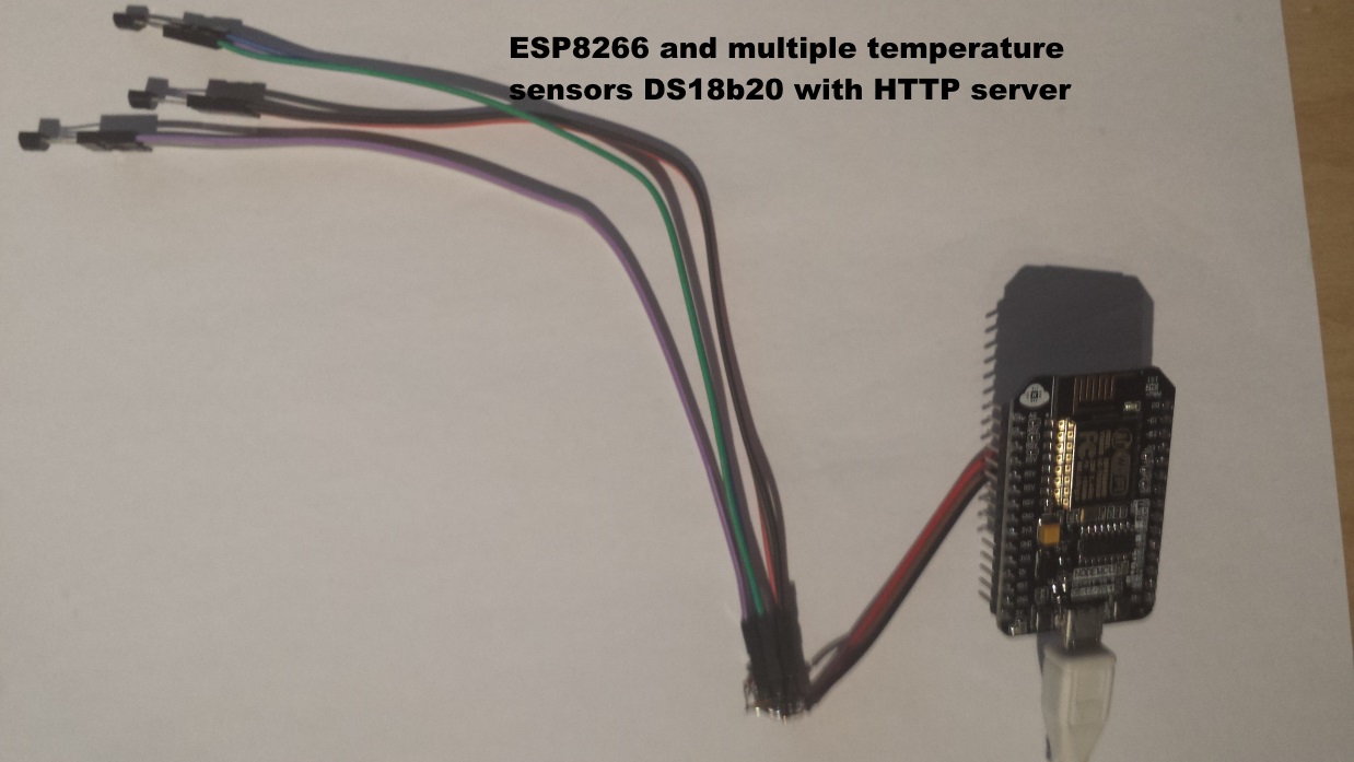 ESP8266 & Temperature Sensors DS18b20 with HTTP Server - Hackster.io