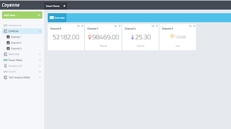 MQTT + ESP8266 + BMP180 + TSL2561 + Cayenne - Hackster.io