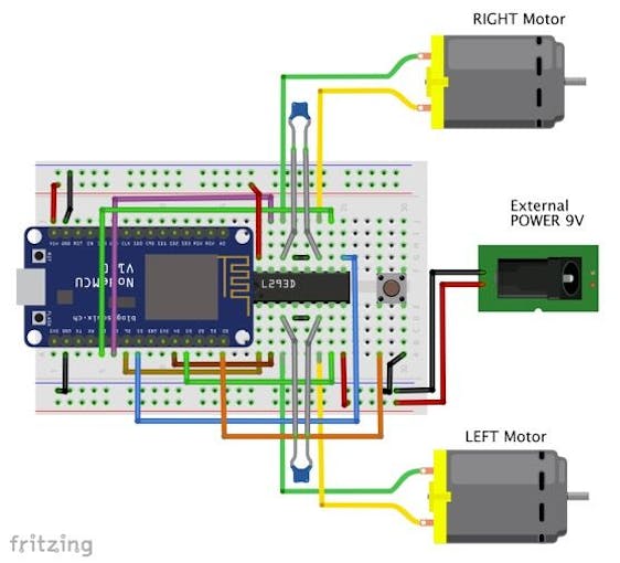 WiFi Voice Controlled Robot With NodeMCU - Hackster.io