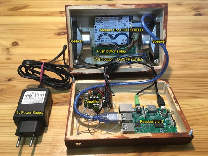 Pi Arduino Internet Radio Arduino Project Hub