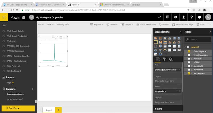 Data visualization in Power BI with BME280 + Raspberry Pi - Hackster.io