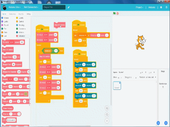 Graphical Programming Obstacle Avoidance Robot - Hackster.io