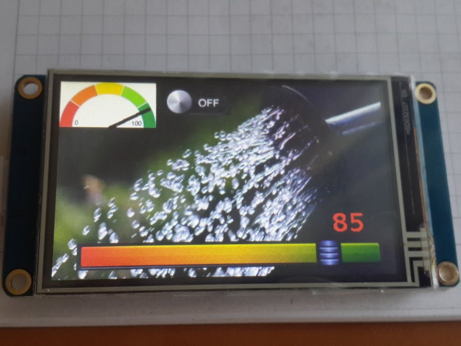 Programming Nextion Lcd Without Sd Card Arduino Project Hub