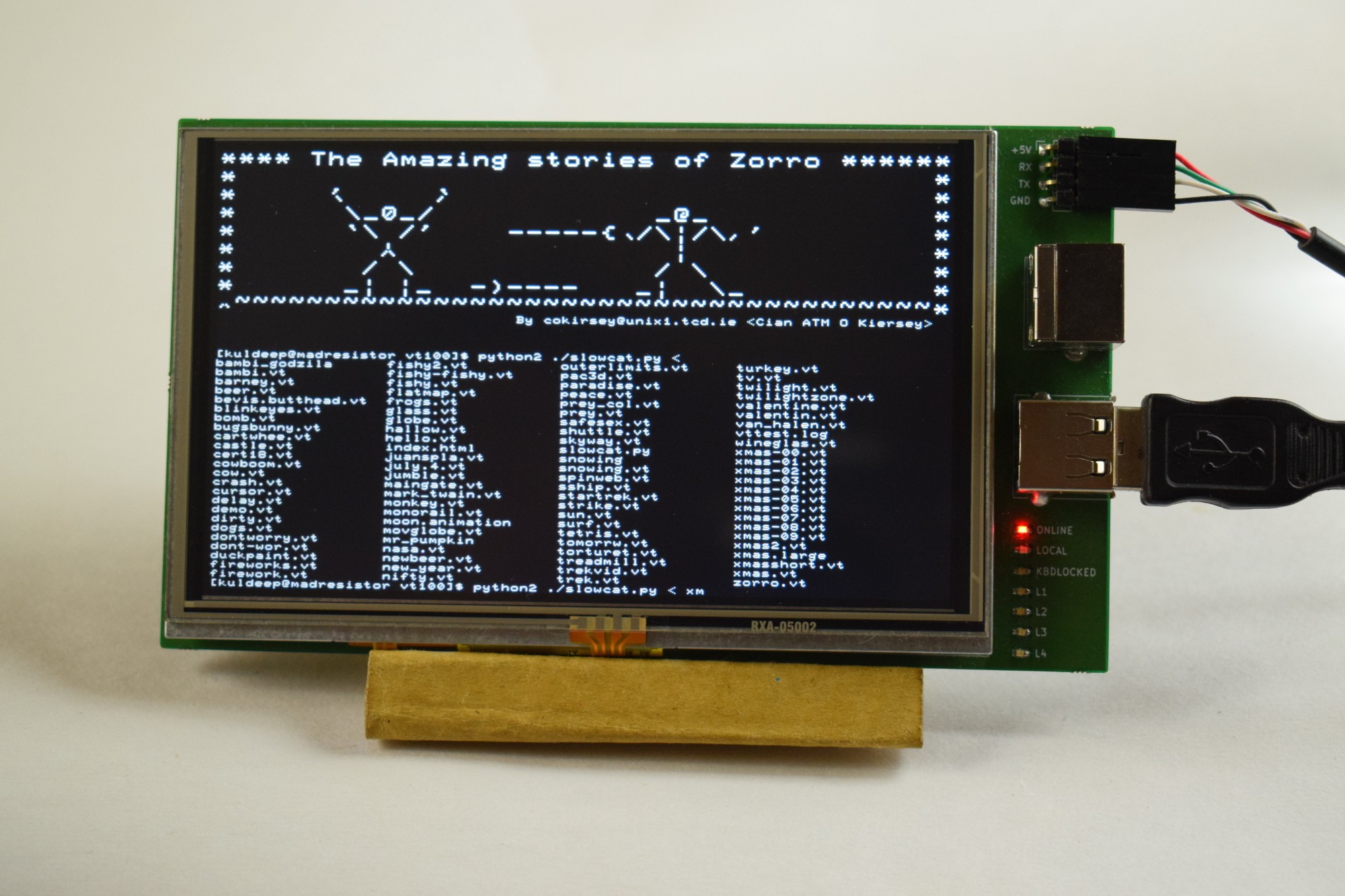 diy-VT100: A Miniature Hardware Terminal - Hackster.io