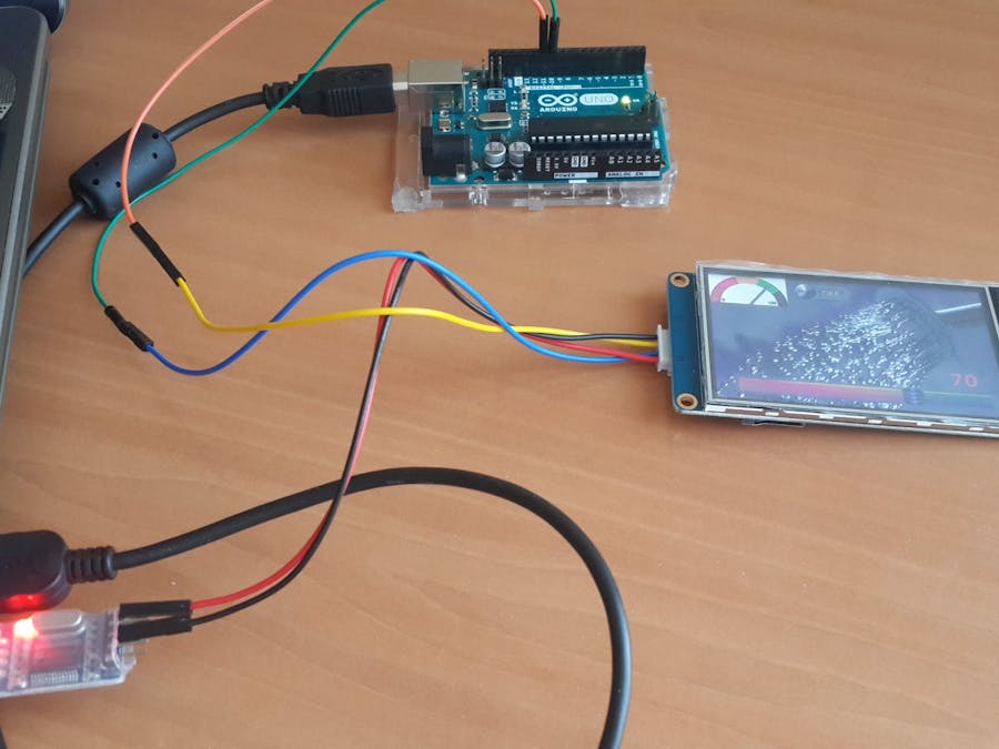 Nextion Lcd Communicate With Arduino Uno Arduino Project Hub