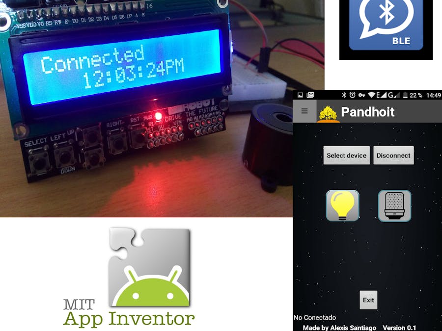 Ble Clock With Arduino And App Inventor Arduino Project Hub