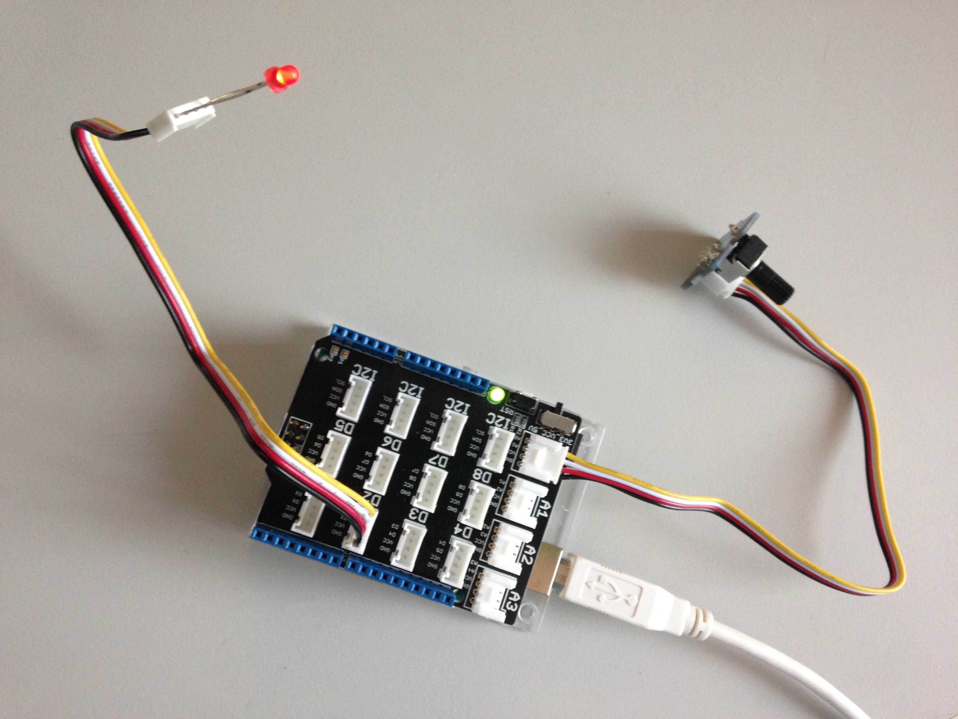Grove - Introduction in Rotary Angle Sensor / Potentiometer - Hackster.io