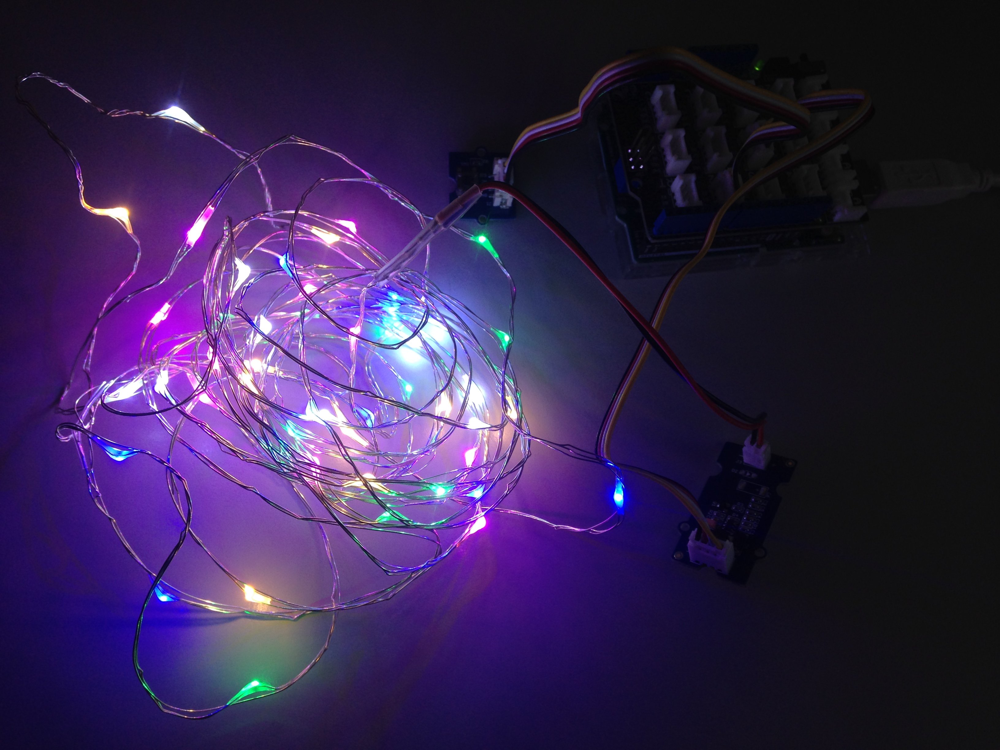 Grove - Introduction in a Button & LED String Light - Hackster.io