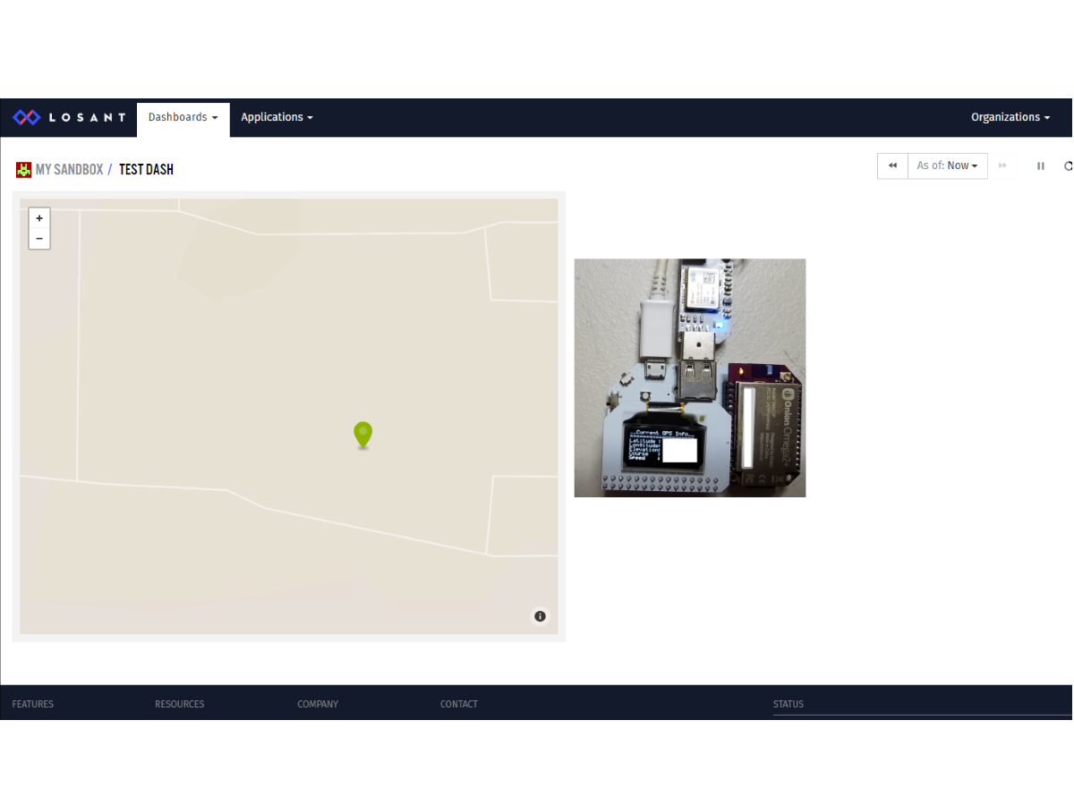Onion Omega2 GPS Info to OLED + Losant map - Hackster.io