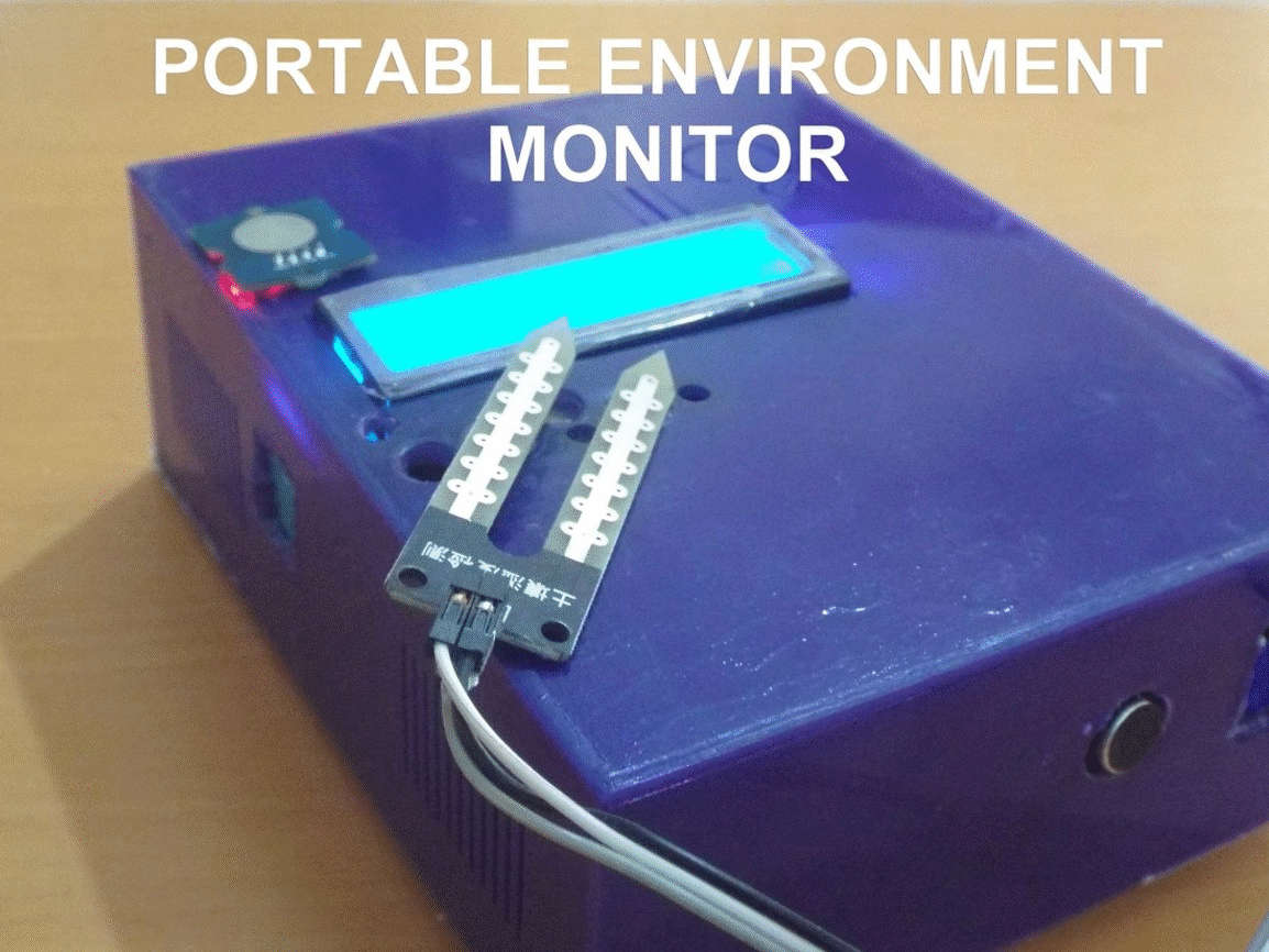Portable Environment Monitor - Hackster.io