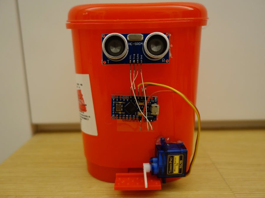 Touchless Automatic Motion Sensor Trash Can Arduino Project Hub