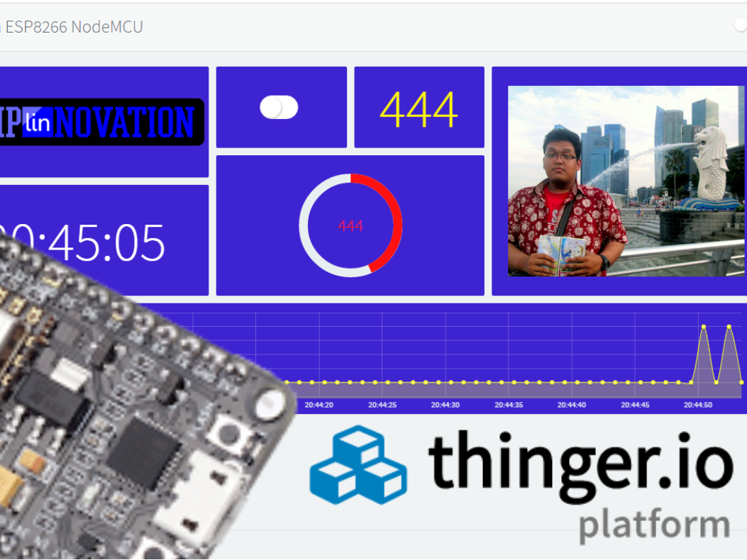 Nodemcu Esp8266 Data Logger On Thingerio Cloud Platform