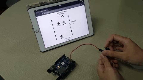 Arduino - Web-Based Car Race Brick Game - Hackster.io