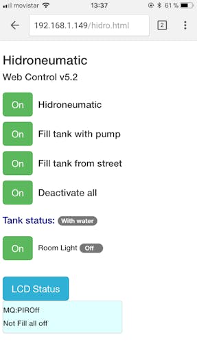 Home Hidroneumatic Controlled by ESP8266 + MQTT + Web App - Hackster.io