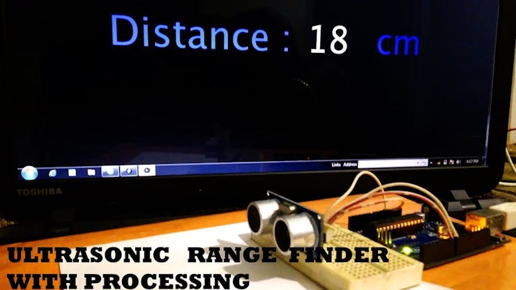 Ultrasonic Rangefinder with Processing - Hackster.io