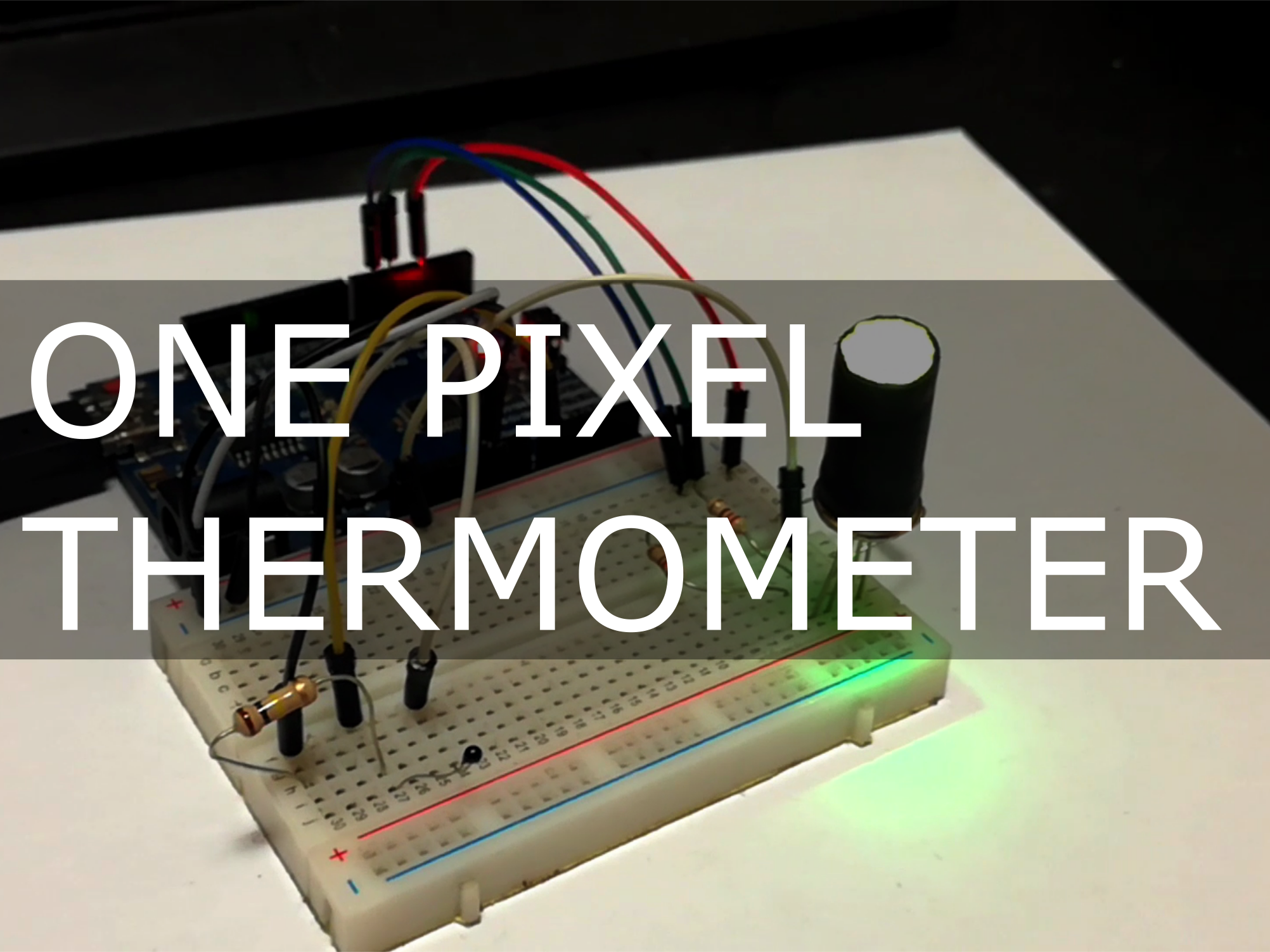 One Pixel Thermometer - Hackster.io