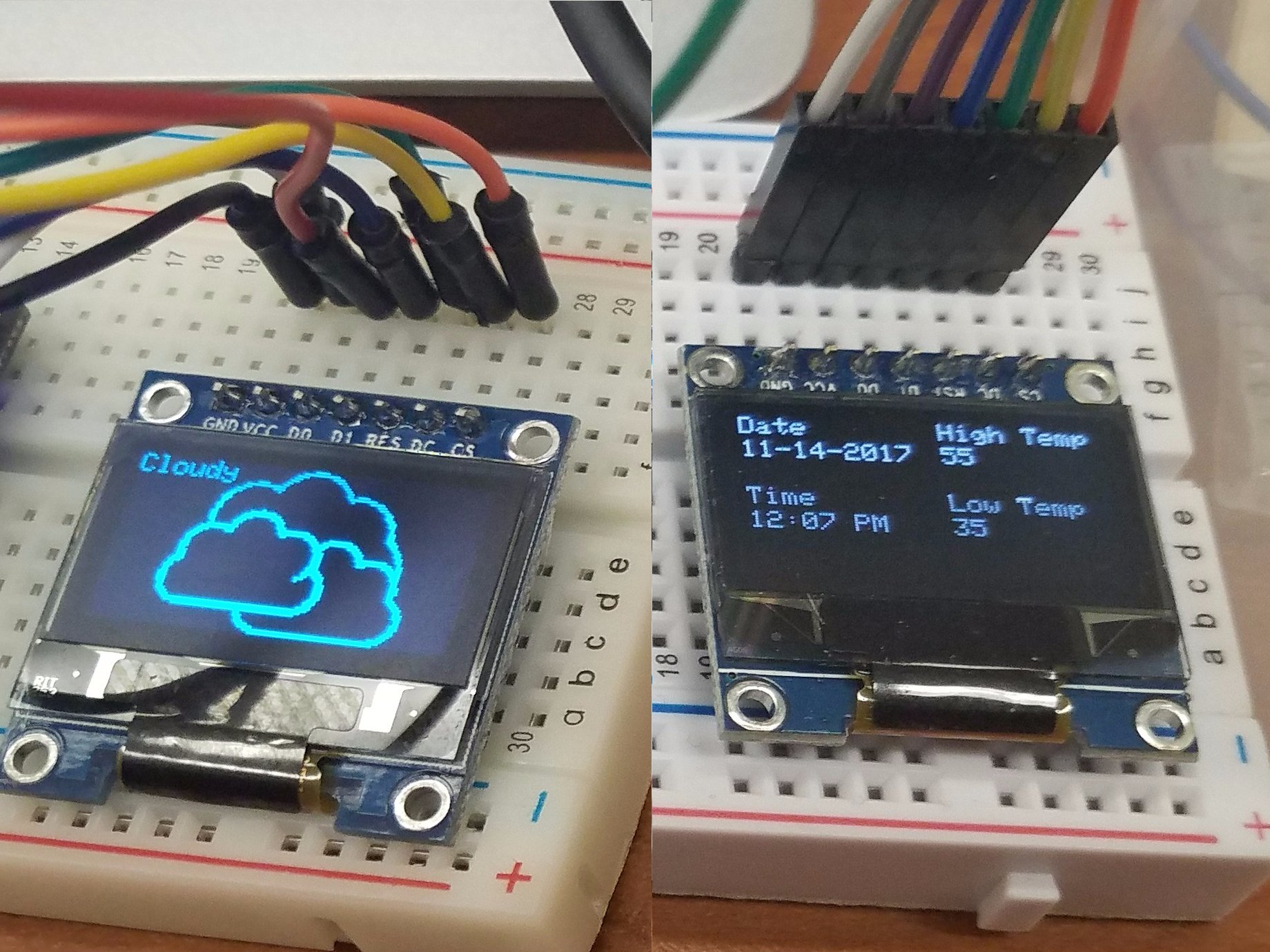 Photon Weather Display - Hackster.io