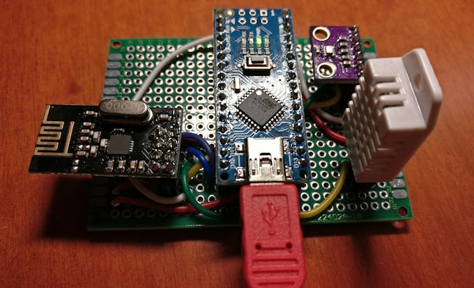 Arduino Nrf24l01 Wireless Weather Station Arduino Project Hub