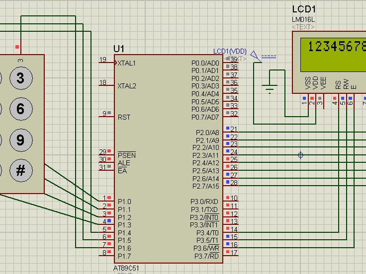 Displaying The Keypad Numbers In 16 X 2 LCD With 8051 - Hackster.io Displaying The Keypad Numbers In 16 X 2 LCD With 8051 - Hackster.io