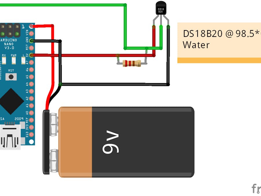 Nano Waterproof Temperature Sensor 985c Arduino Project Hub